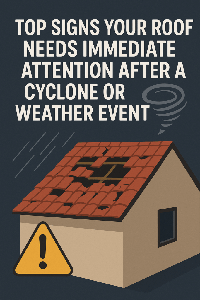 Roof Damage Signs After a Cyclone | Urbn Roofing